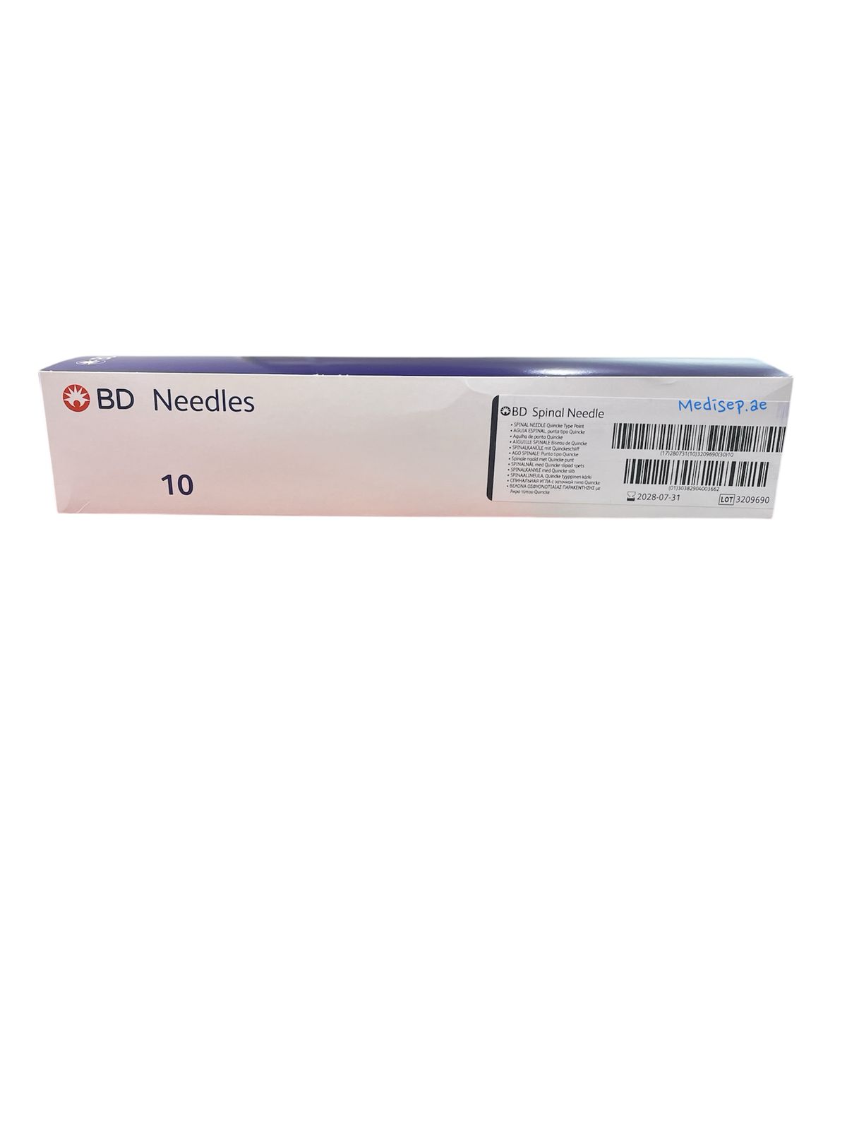 BD Spinal Needle 22g x 5.00IN(0.7mmX127mm) (400366) - Medisep